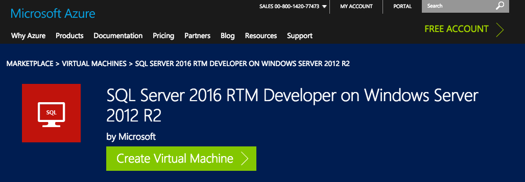 Διαθέσιμη η έκδοση SQL Server 2016 Developer Edition στο Azure Gallery – AzureHeads